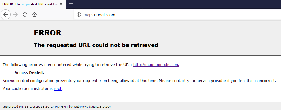 Filtering Domains with Squid Proxy | ThinkBox
